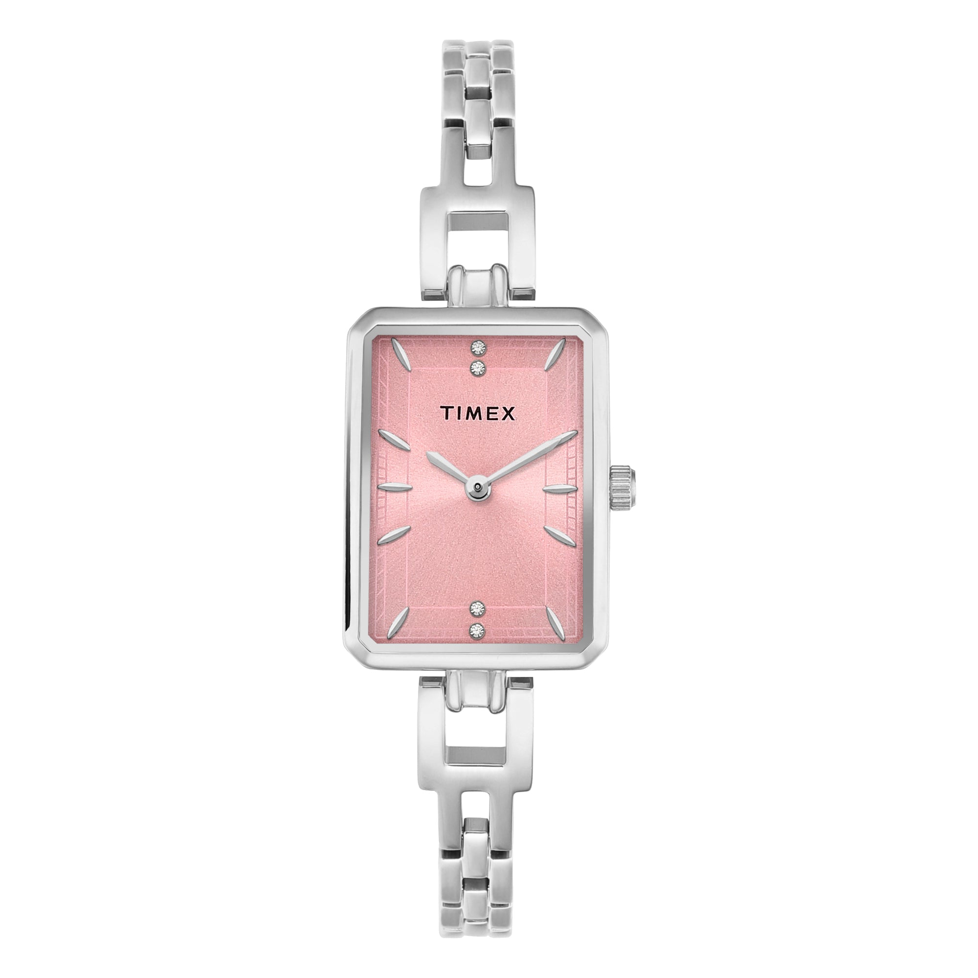 TIMEX Pink Rectangle Dial Analog Women's Watch - TWEL22800